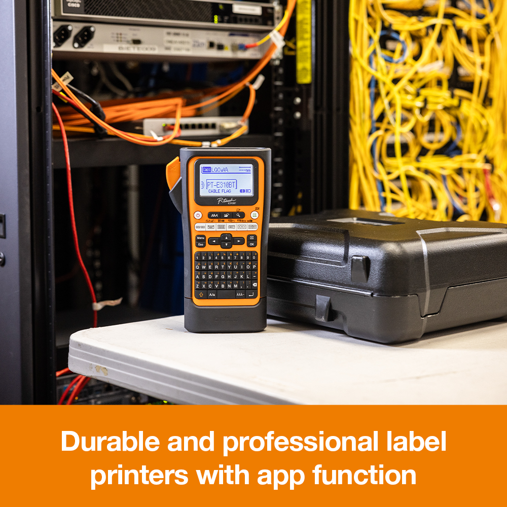 New Brother PT-E310BTVP (P-Touch E310BT) Handheld Professional Label ...